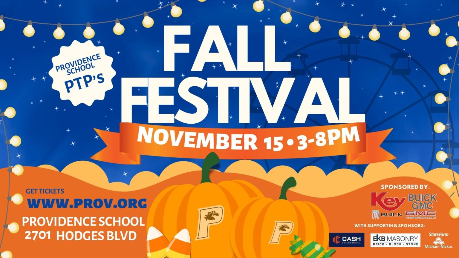 Join us for the Annual PTP Fall Festival on November 16th!